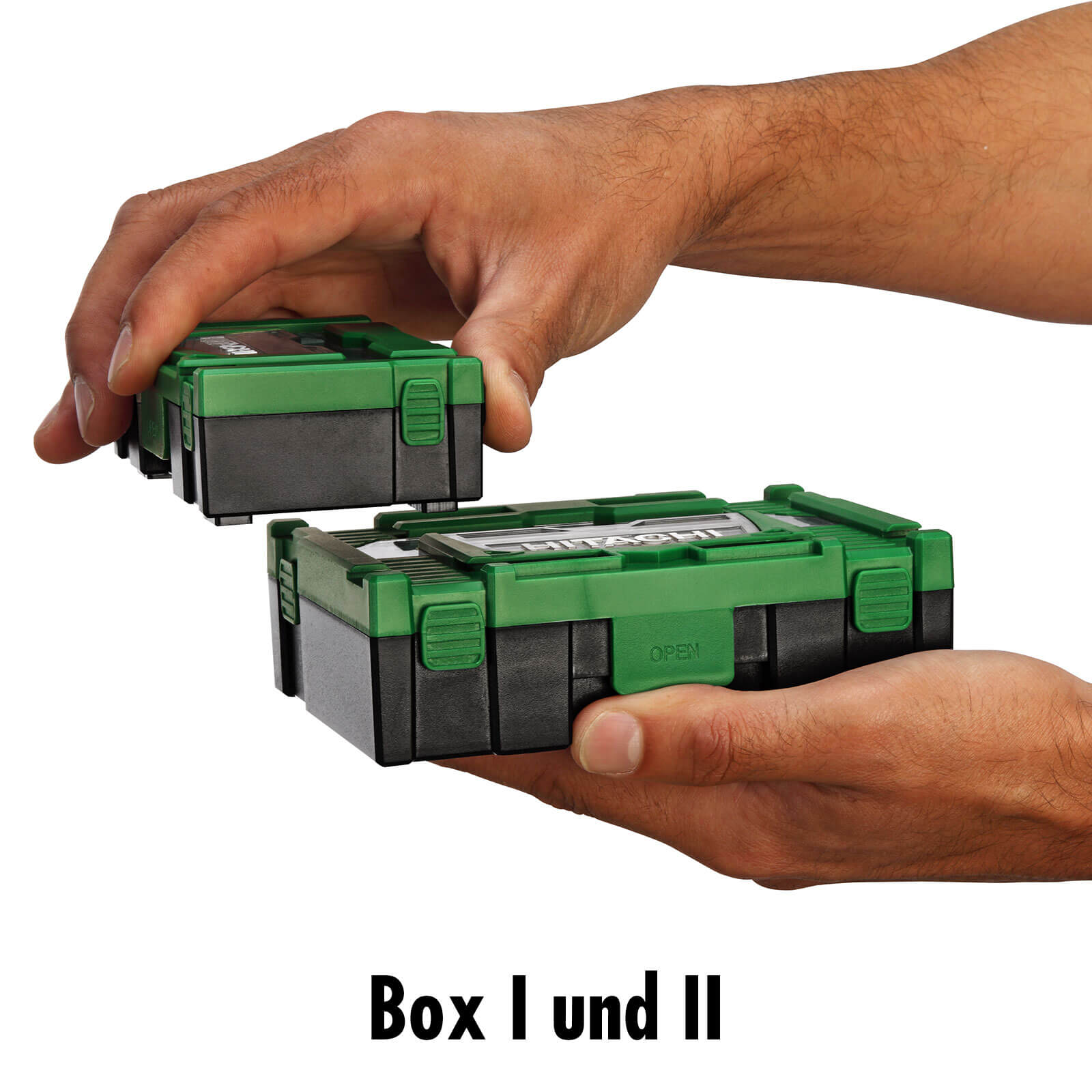 HITACHI HiKOKI Bit-Box 31-teilig (Box II) stapelbares Boxensystem | eBay