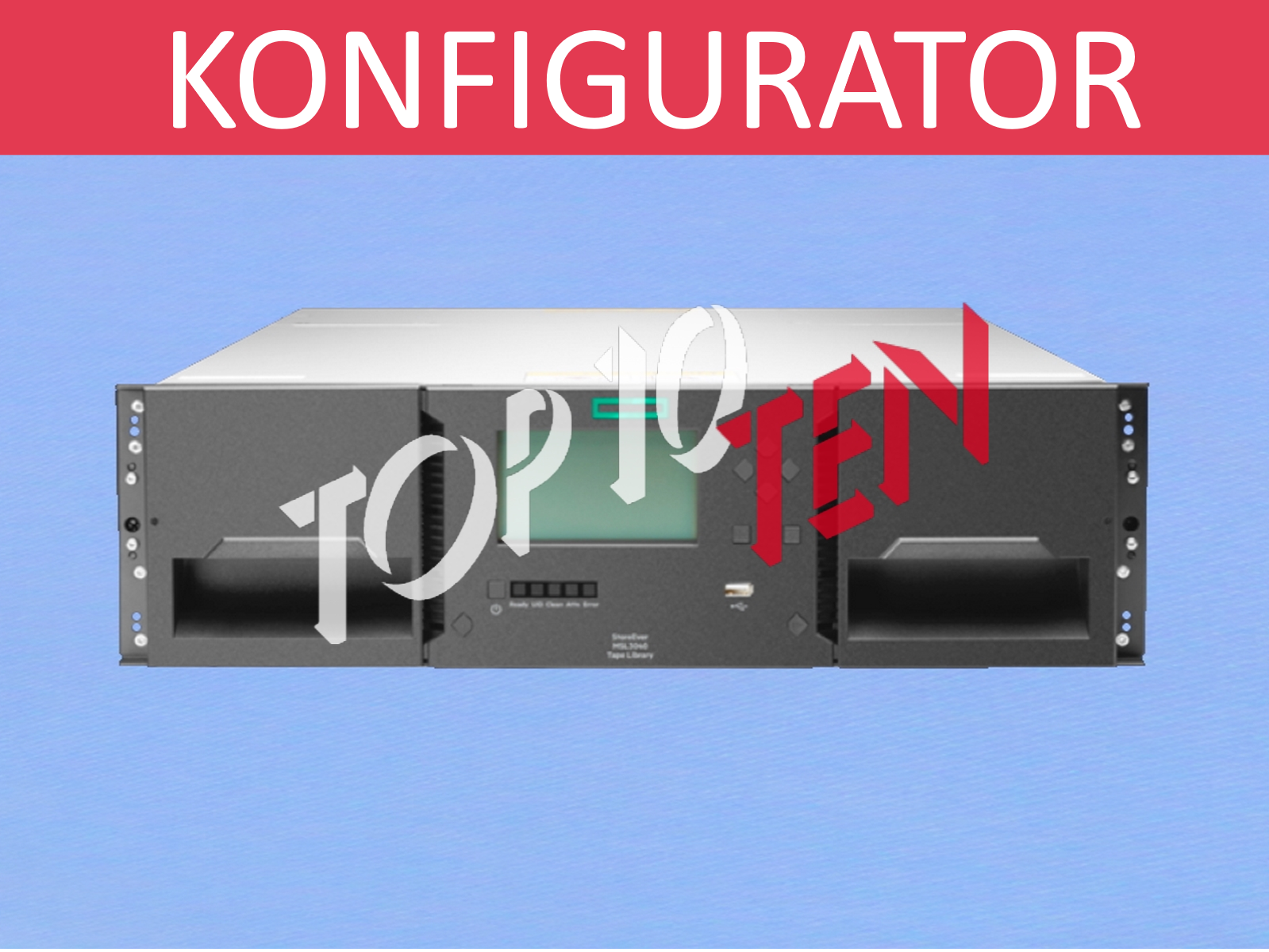 HP StoreEver MSL3040 3U Tape Library Base Module Konfigurator