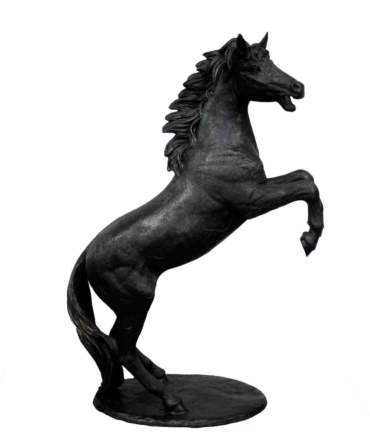 Bronzefigur springendes Pferd | Bronzeskulpturen.com