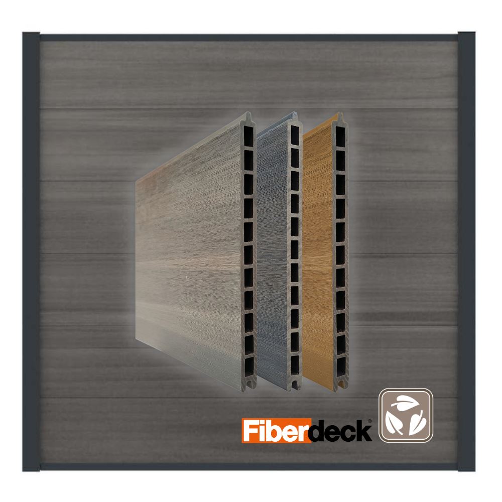 Fiberdeck BOSTON WPC Zaunfeld PREMIUM 30 cm | ZFH24