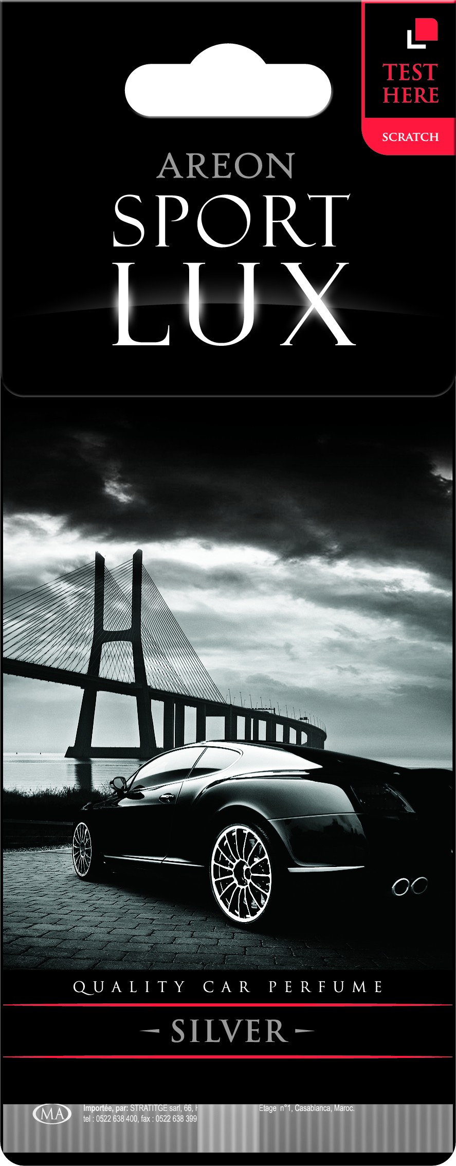 10x Original Areon Duftbaum Lufterfrischer Auto SPORT LUX Silber ...