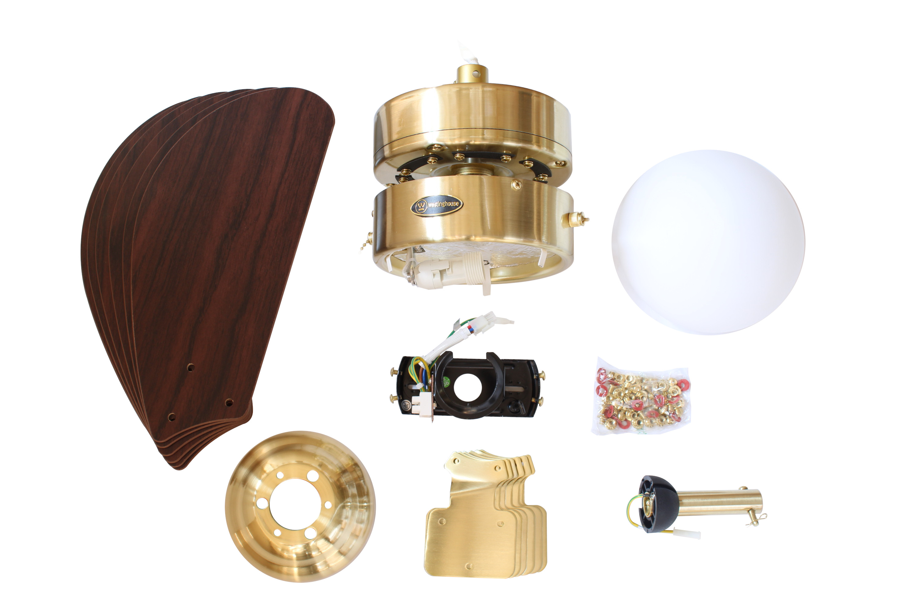 Spare parts for ceiling fan 78208 Turbo Swirl Brass | Home & Commercial ...