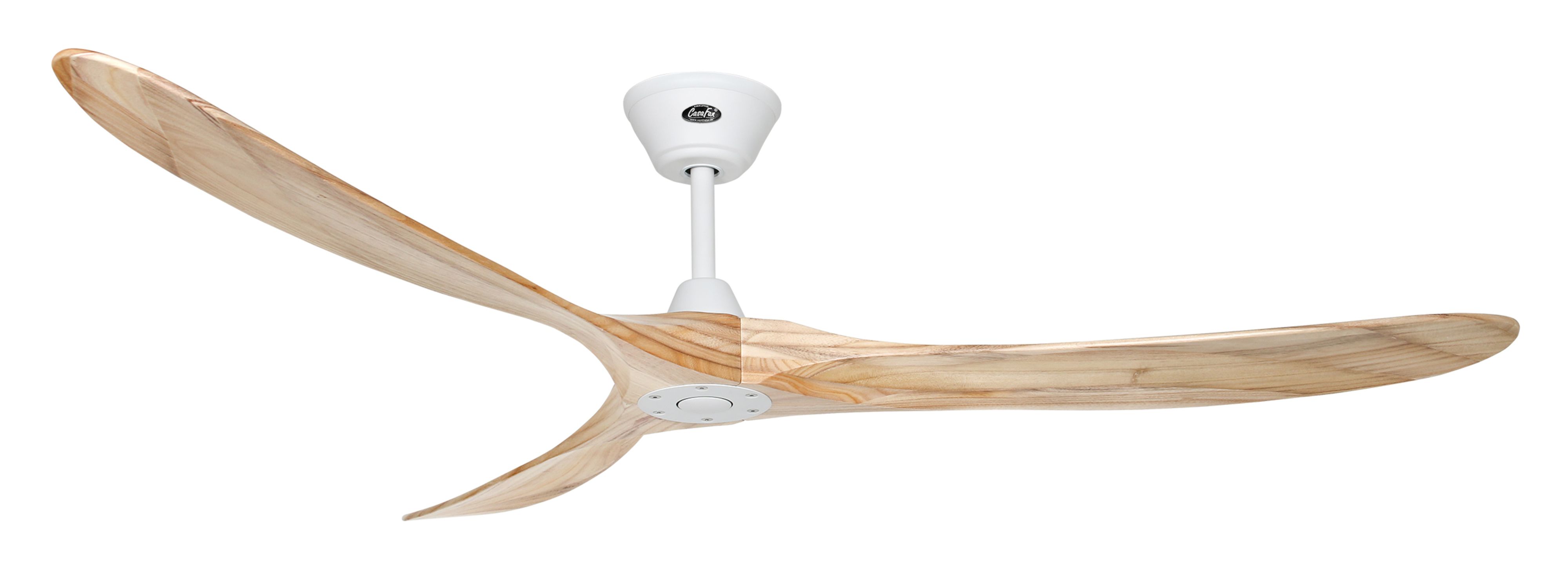 Energy-saving ceiling fan with remote control Eco Genuino Matt White ...