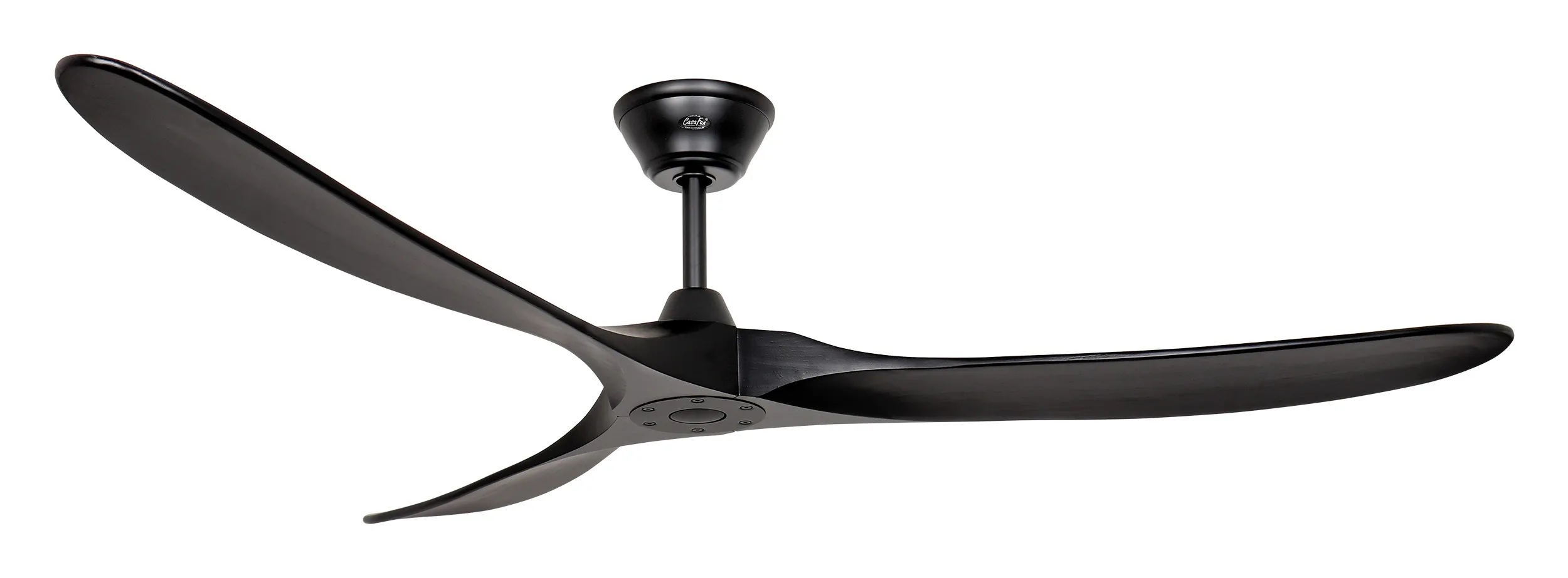 Energy-saving ceiling fan with remote control Eco Genuino Matt Black 180cm / 71" | Home ...