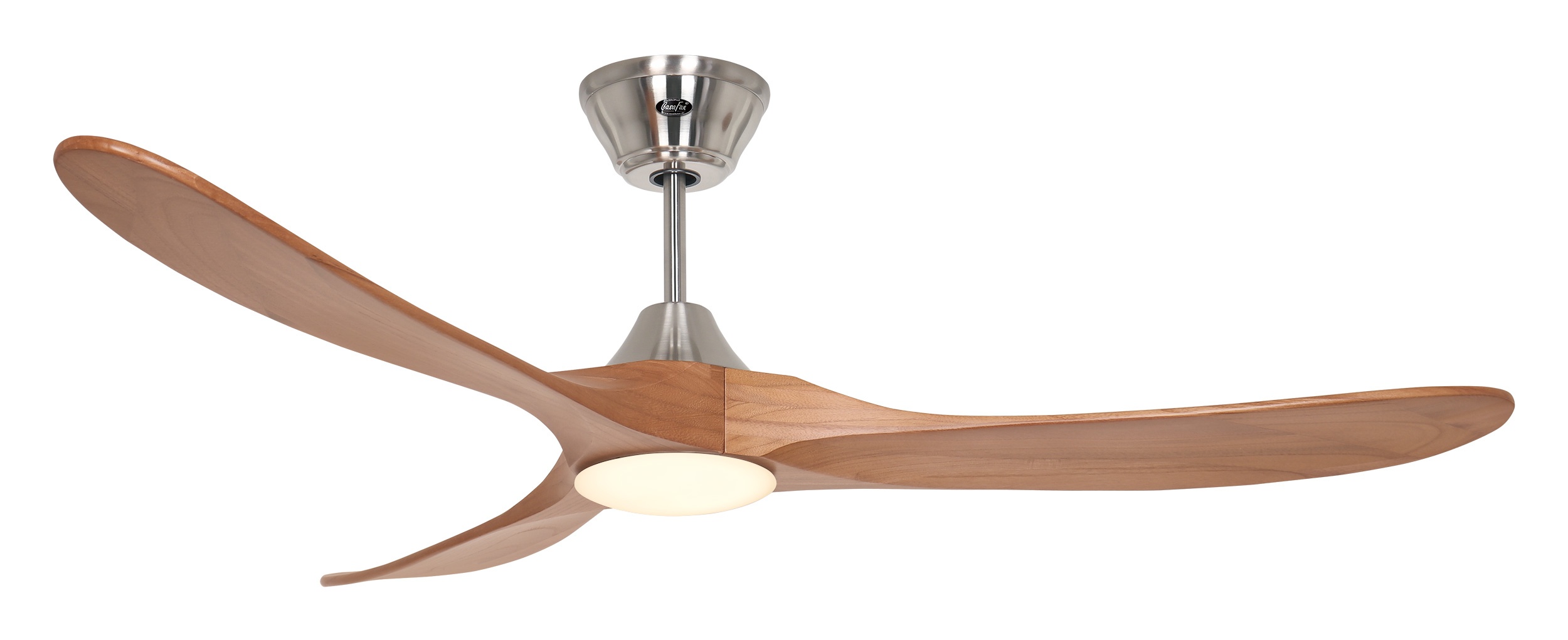 DC Ceiling Fan Eco Genuino Chrome / Oak 152 LED | Home & Commercial ...