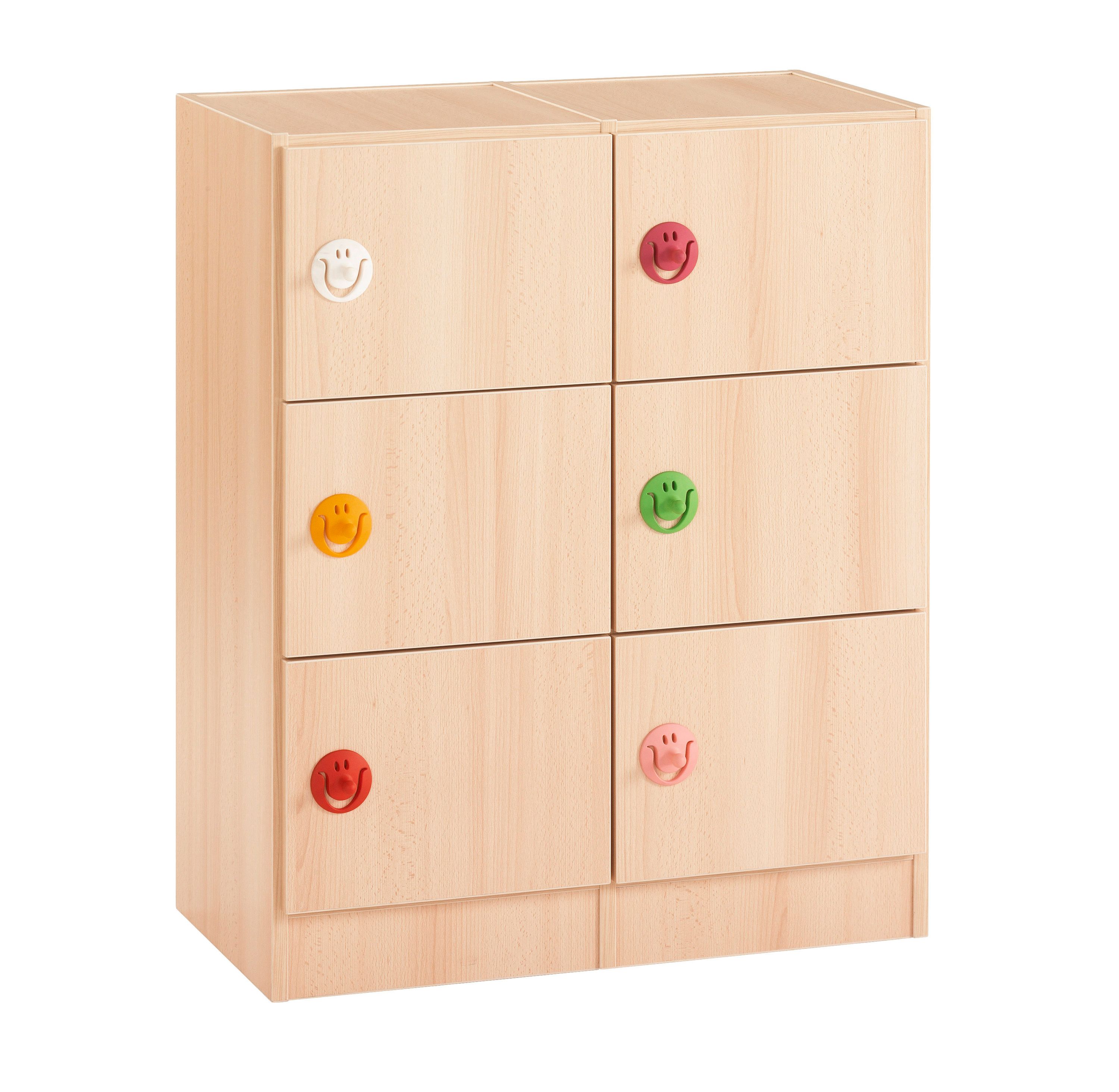 Meuble à 6 cases SIMEO - 2 colonnes (avec portes) 781x422x1130mm ...