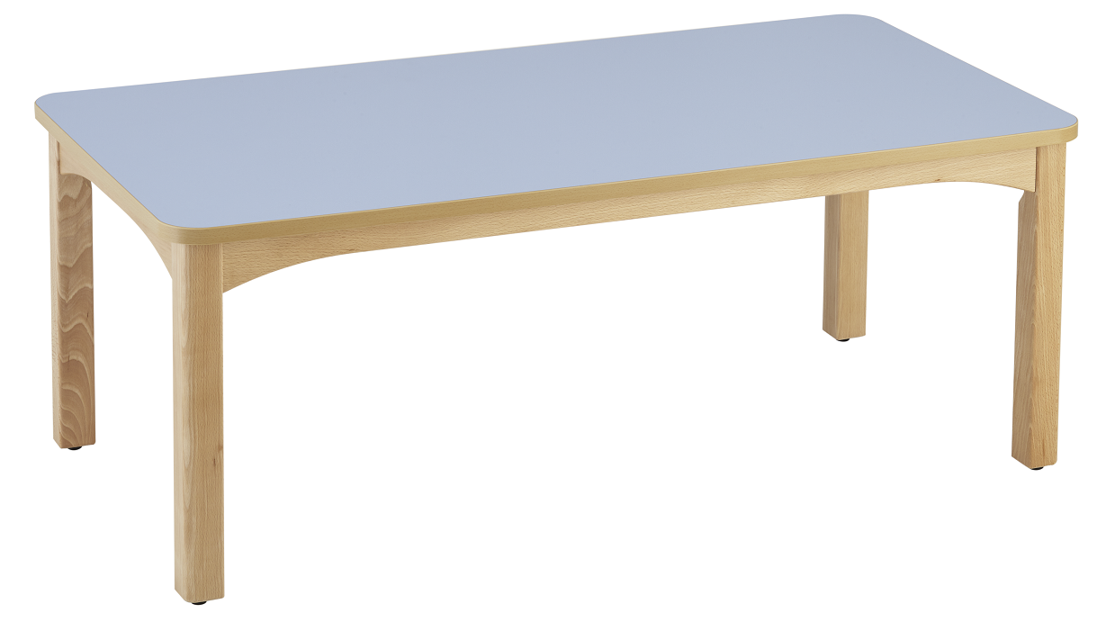 Table rectangulaire en bois 120 x 60 cm, taille crèche à taille 3 ...