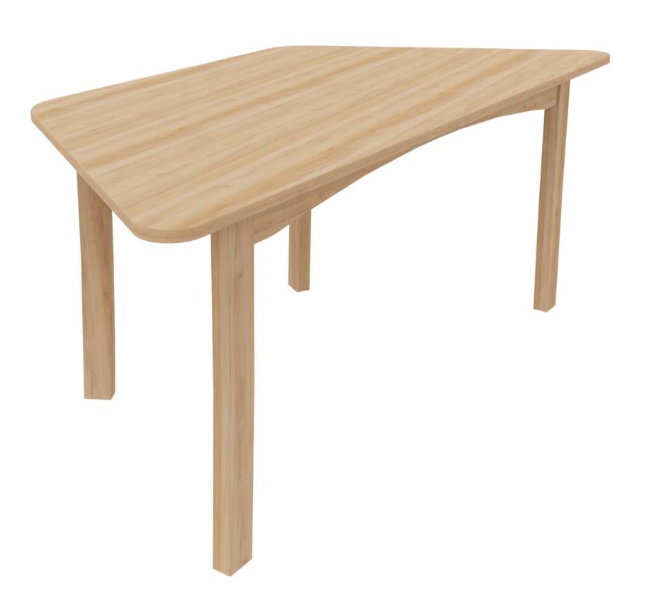 Table Trapèze K'Briol verni naturel, taille 0 à taille 4 | Fournicreche.fr
