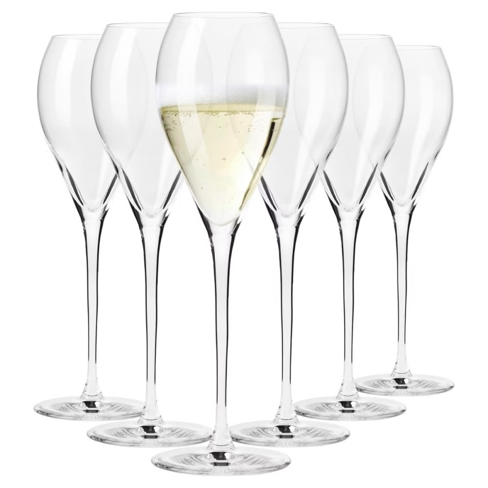KROSNO Divine Set 6 Pahare pentru Prosecco, 240 ml | Krosno Glass