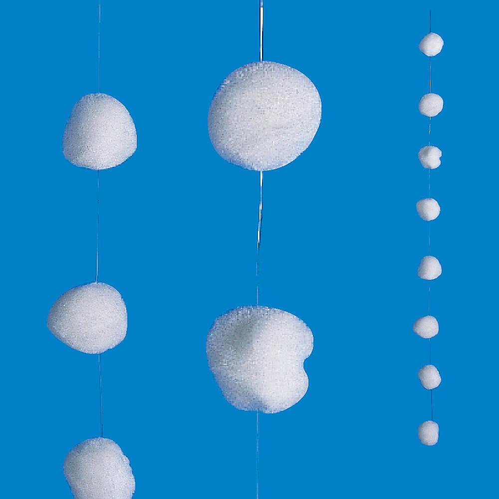 Snowball chain, length 270 cm, Ø 6 cm | DecoWoerner