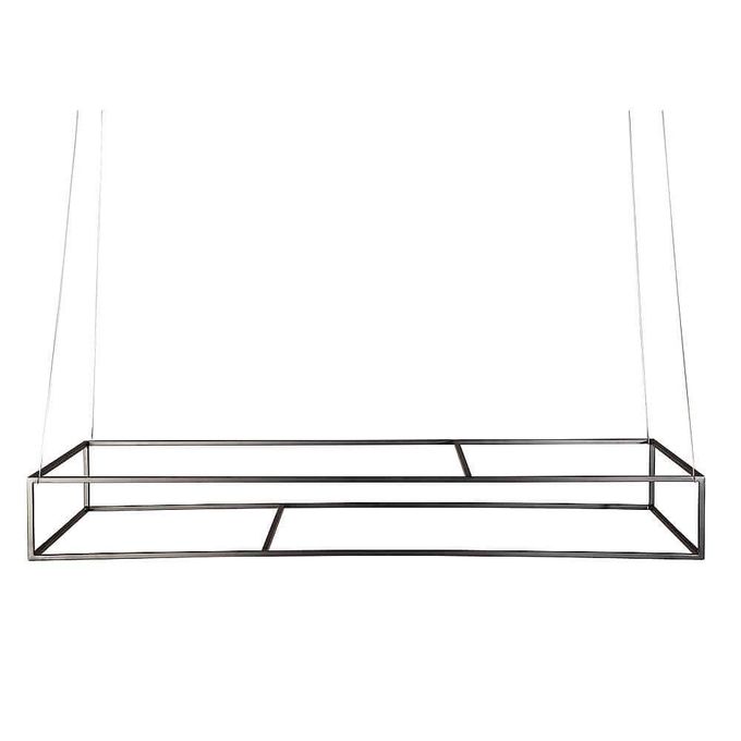 Ceiling grill rectangle black 120 x 50 cm | DecoWoerner