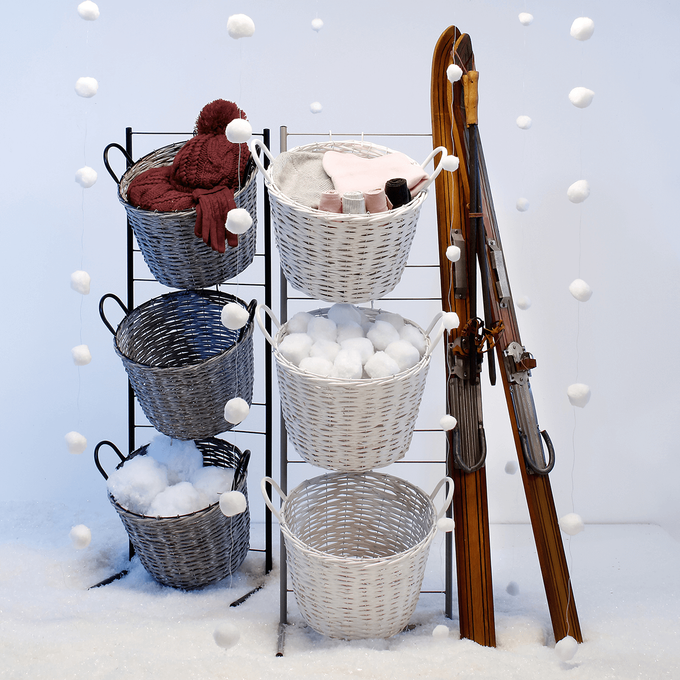 Decorative skis made of wood, length 140 cm | DecoWoerner