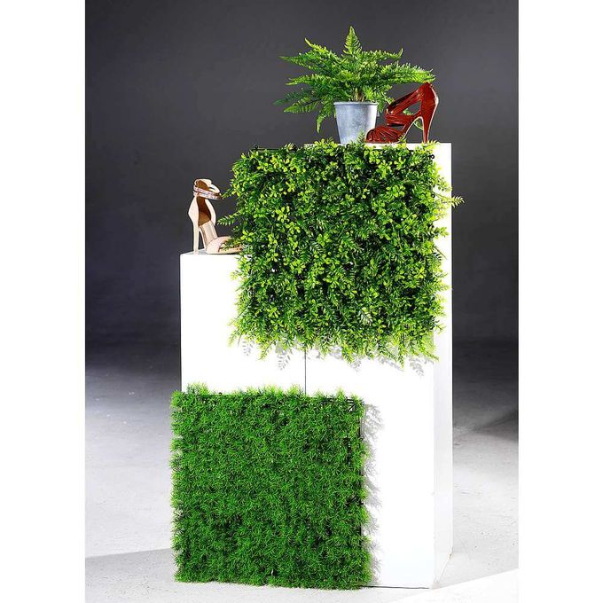 Artificial Box tree fern panel, 50 x 50 cm | DecoWoerner