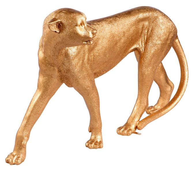 Goldener Gepard 110 cm lang ohne Flecken | DecoWoerner