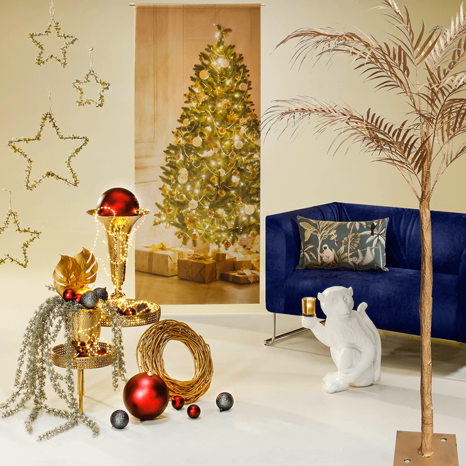 Larch hanger with frost 122 cm | DecoWoerner