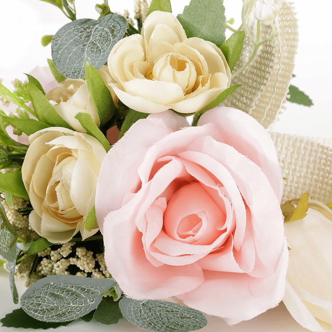 Künstlicher Mini Rosen-Blumenstrauß-Mix 20 cm | DecoWoerner