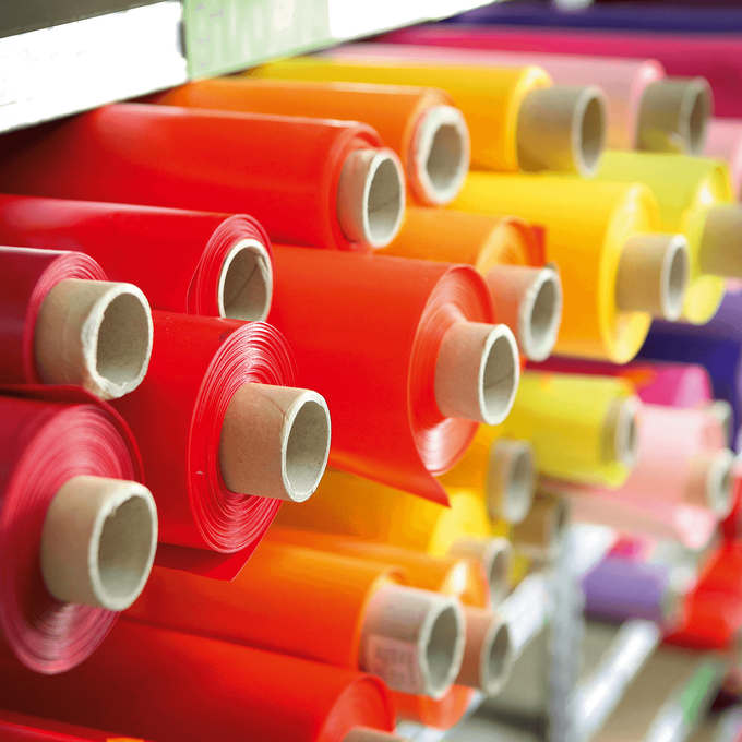 Lámina de plástico lacada amarillo claro | DecoWoerner