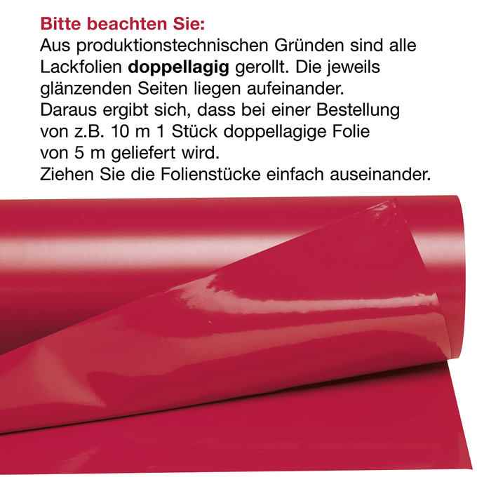 Lackfolie rostbraun 130 cm | DecoWoerner