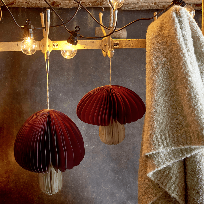 Decoraciones de setas de papel de nido de abeja de lujo | DecoWoerner