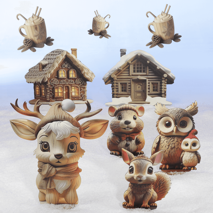 Display "Hot chocolate", Holz | DecoWoerner