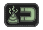"Shit Magnet" 3D Rubber Patch - Glow in the Dark | TacStyle4