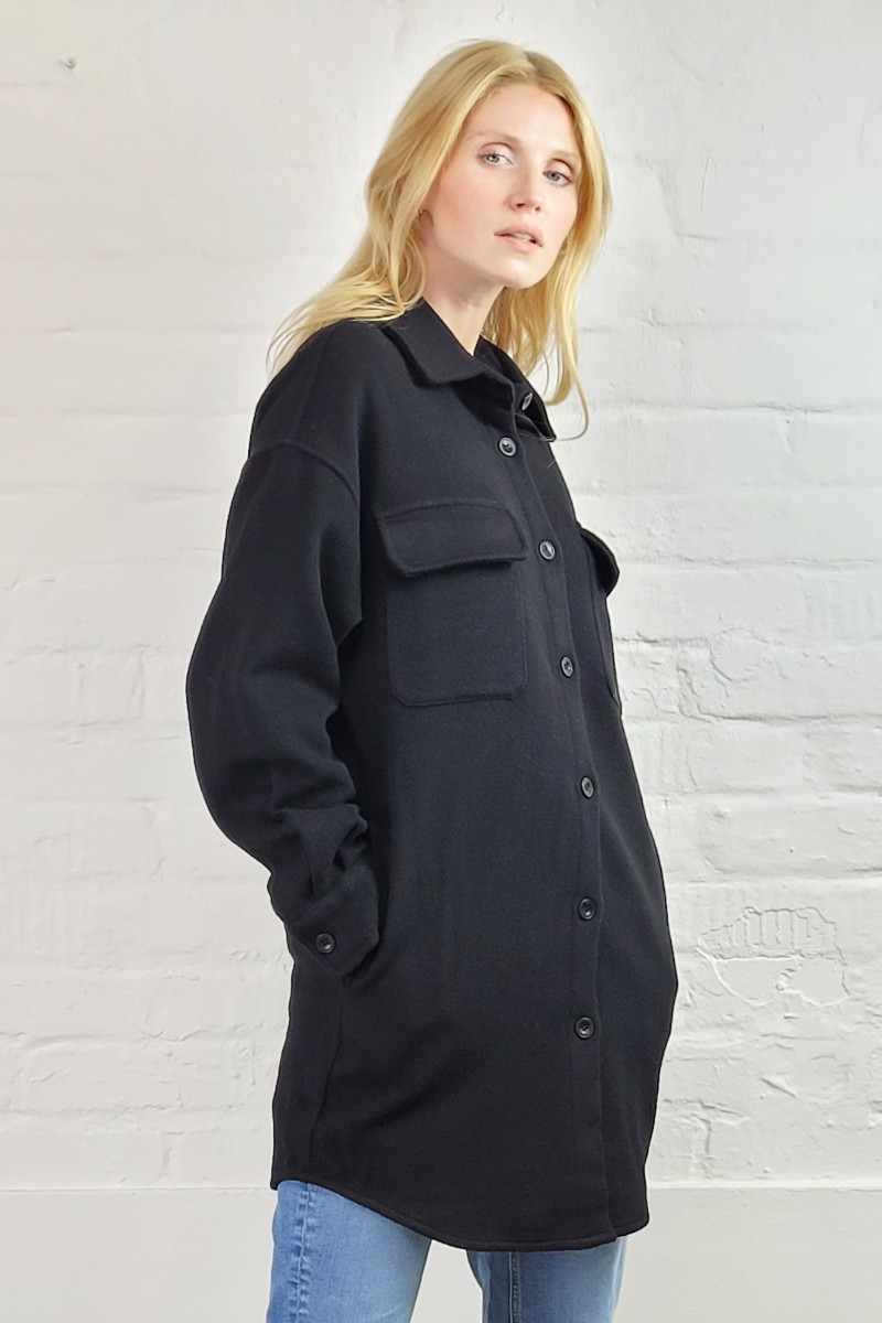 Long overshirt merino | wunderwerk - more than organic
