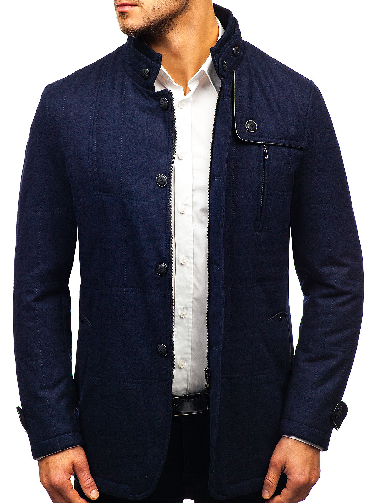 Mantel Übergangsjacke Sakko Coat Casual Jacke Winter Herren Mix BOLF ...