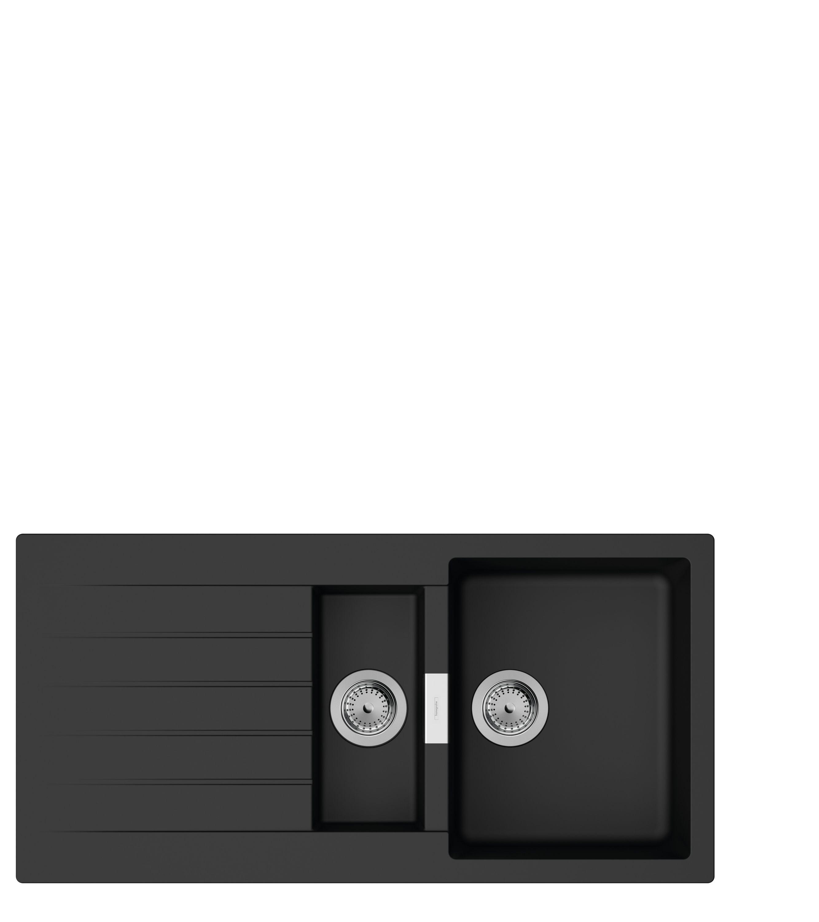 Hansgrohe S52 S520-F530 Einbauspüle mit automatischer Ablaufgarnitur ...