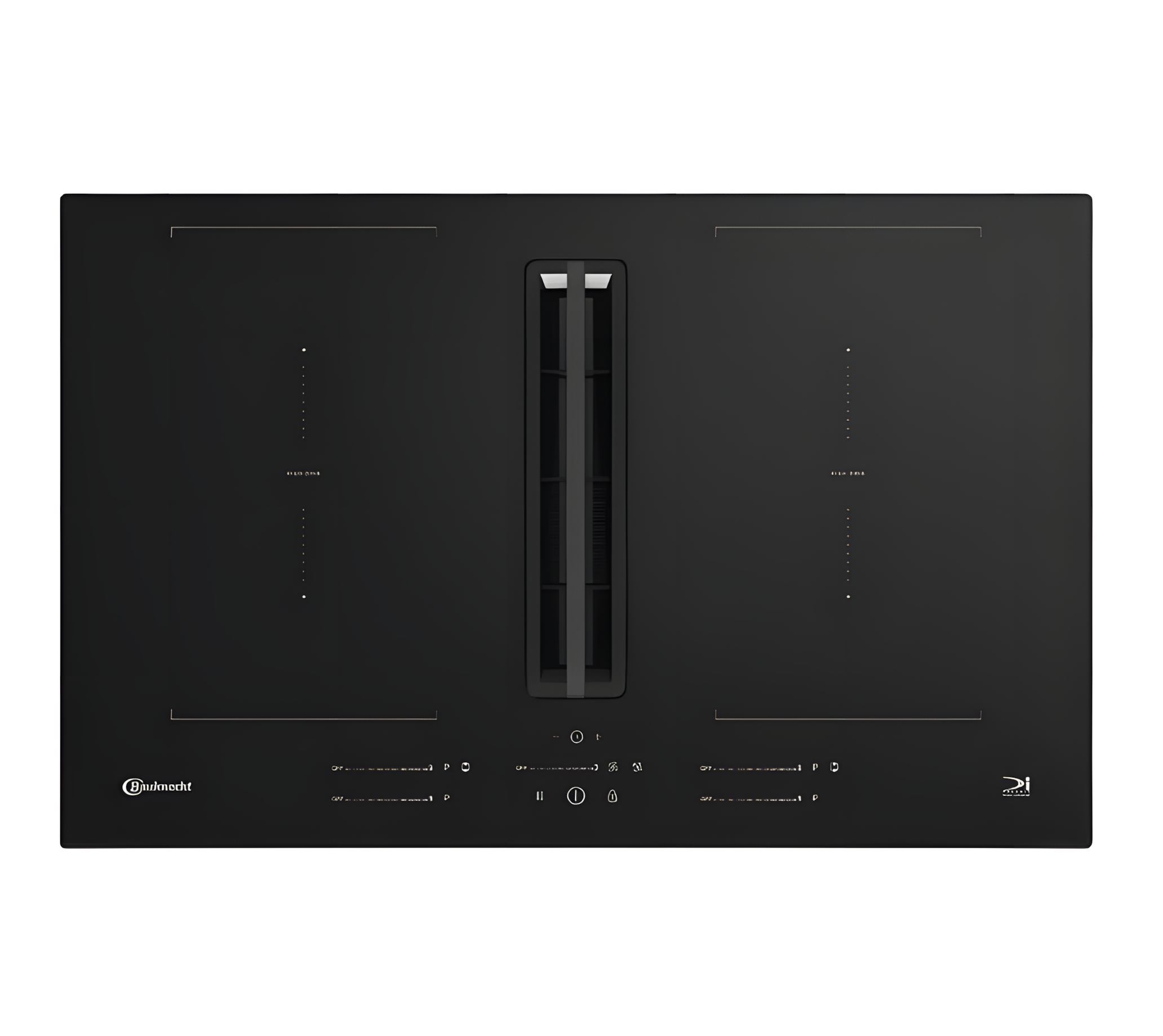 BAUKNECHT Kochfeld mit Dunstabzug - BVH80FFB01-Kochen mit integriertem ...