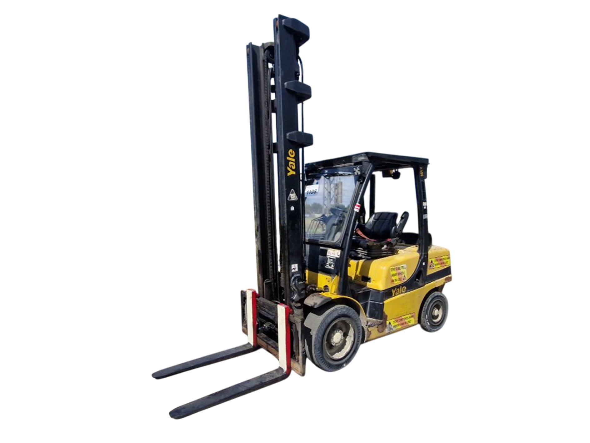 2014 Yale GDP35VX Diesel Gabelstapler 3,5 Tonnen 2-Stufen Mast - 1198