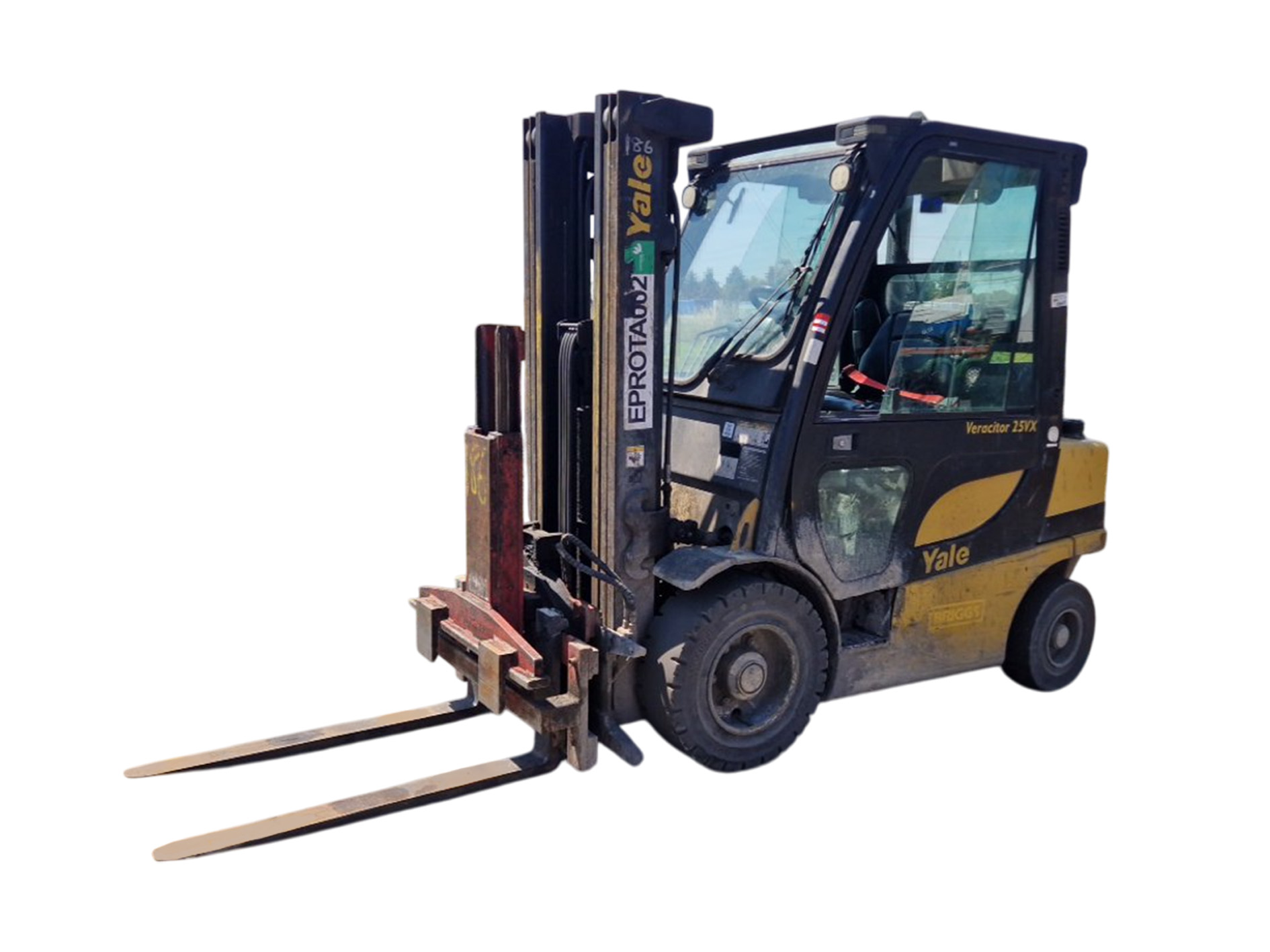 2018 Yale GLP25VX Gas Gabelstapler 2,5 Tonnen 3-Stufen Mast - 1219 ...