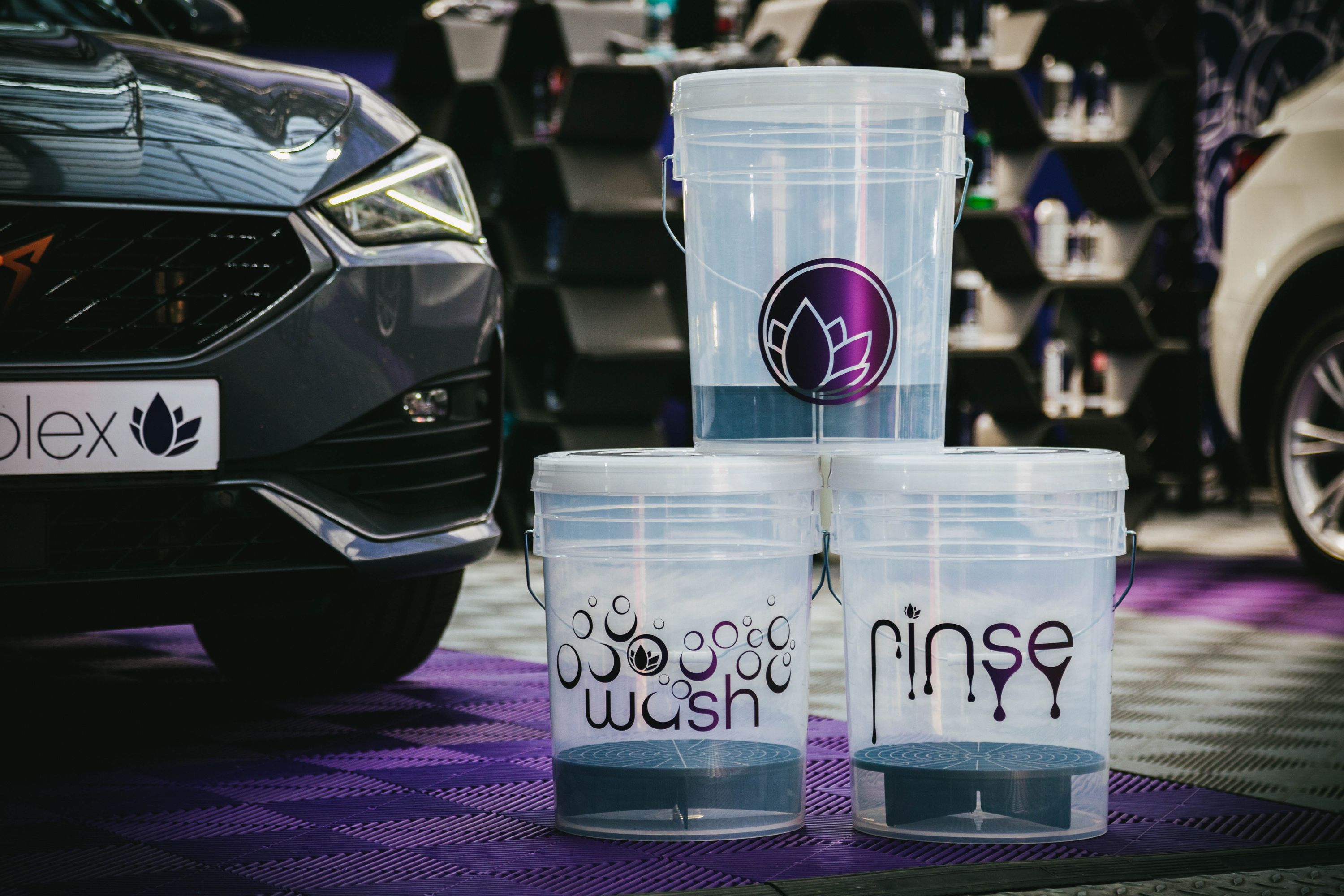 Nanolex Wash Bucket SET incl. Dirt Sieve & Lid | Nanolex Shop