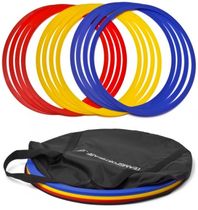 12x Agility rings for coordination training incl. bag | Teamsports.com