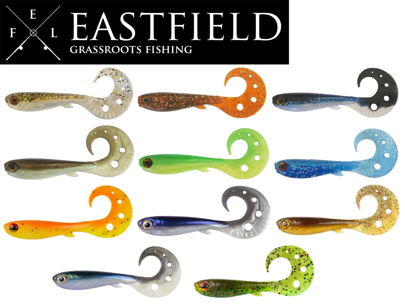 Eastfield Wingman Curly Perch 8,5cm - 5 Gummiköder Atomic Chicken