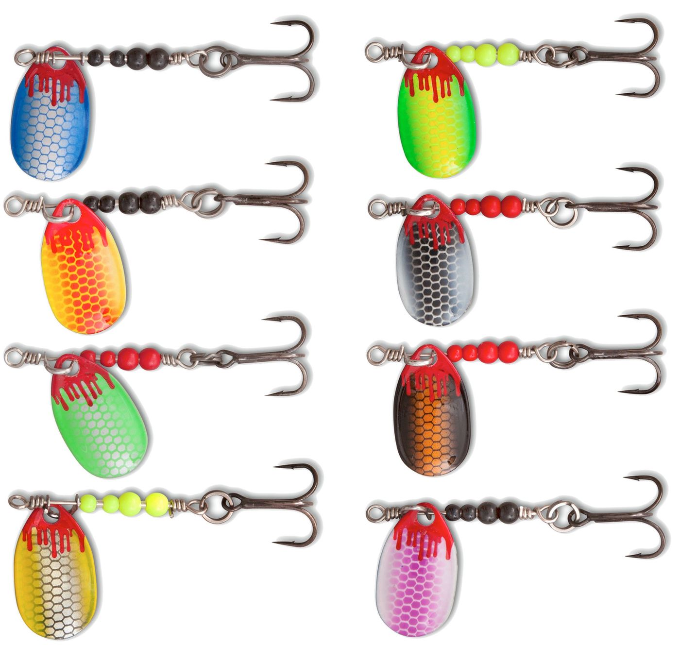 Quantum Magic Trout Bloody UL Spinner 2,5cm 1,75g - Forellenköder rot/gelb