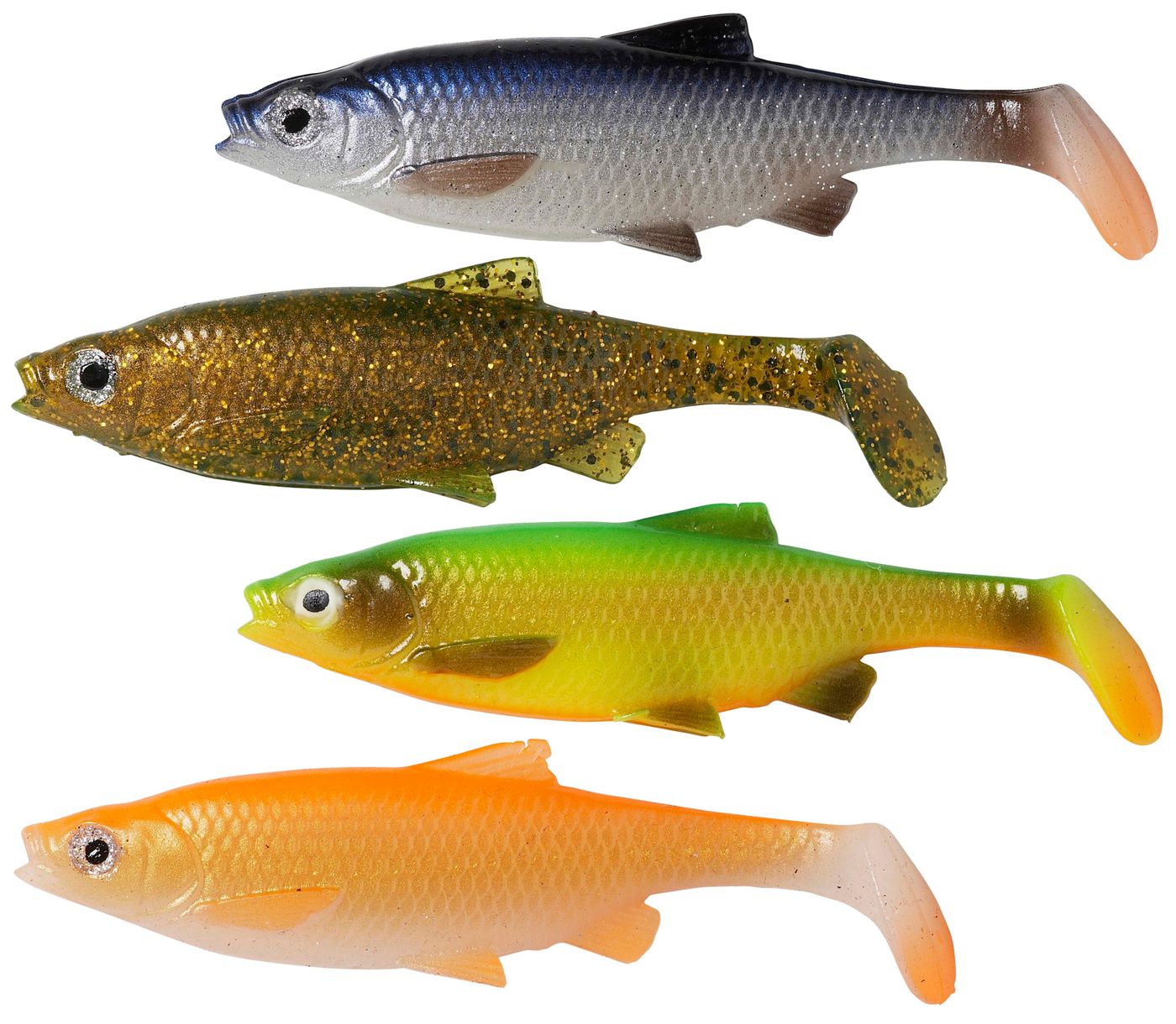 Savage Gear LB Roach Paddle Tail Gummifisch Firetiger