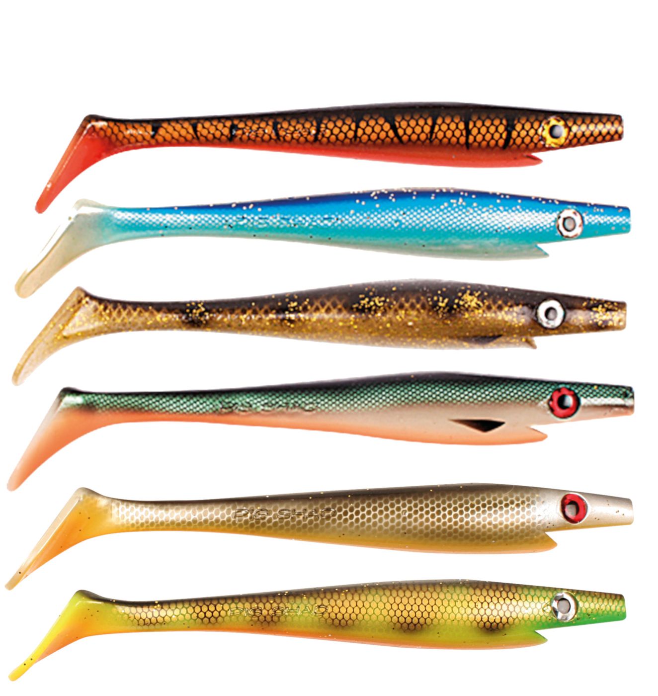 Strike Pro Pig Shad 26cm 134g - Gummifisch Spotted Bullhead
