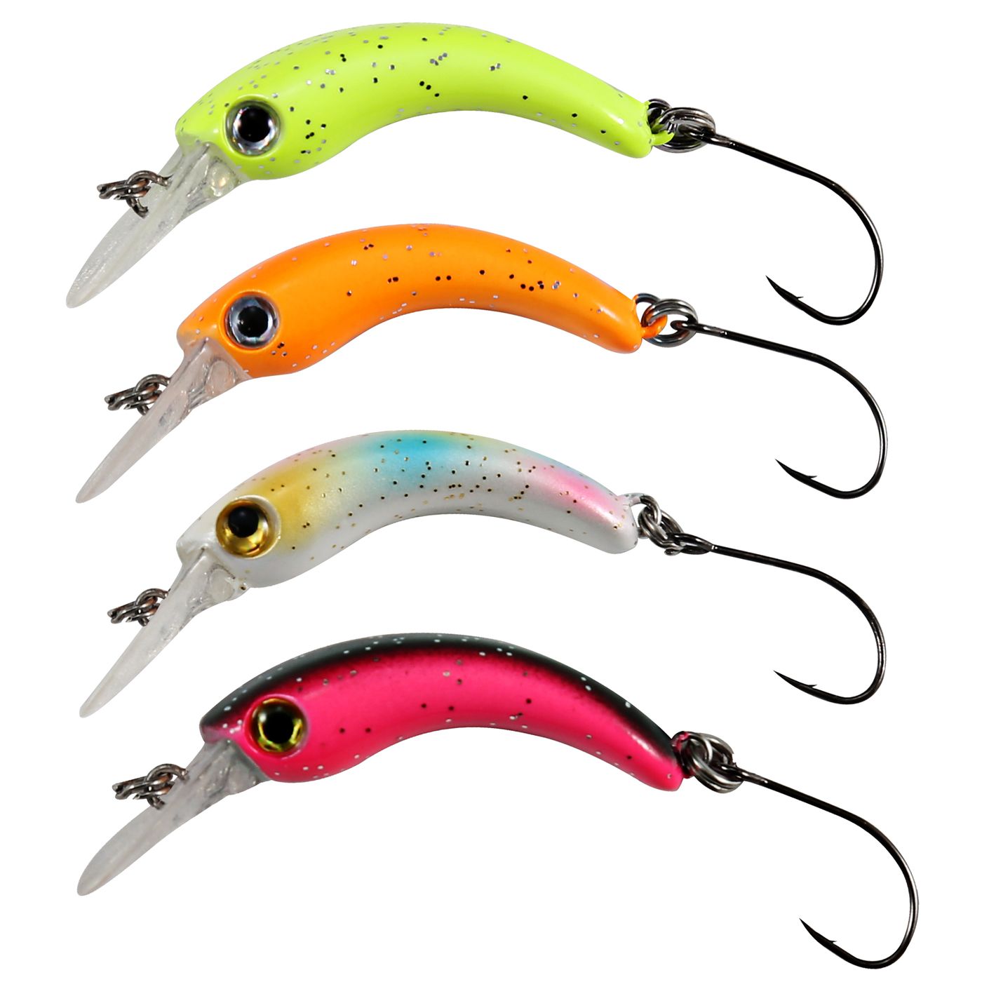 Paladin Mini Wobbler 2,9cm 1,3g Slow sinking - Forellenwobbler pink-glitter