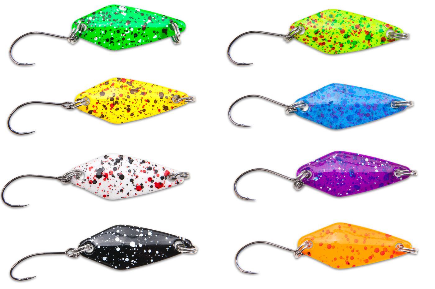 Iron Trout Spotted Spoon - Forellenspoon 2g chartreuse spotted