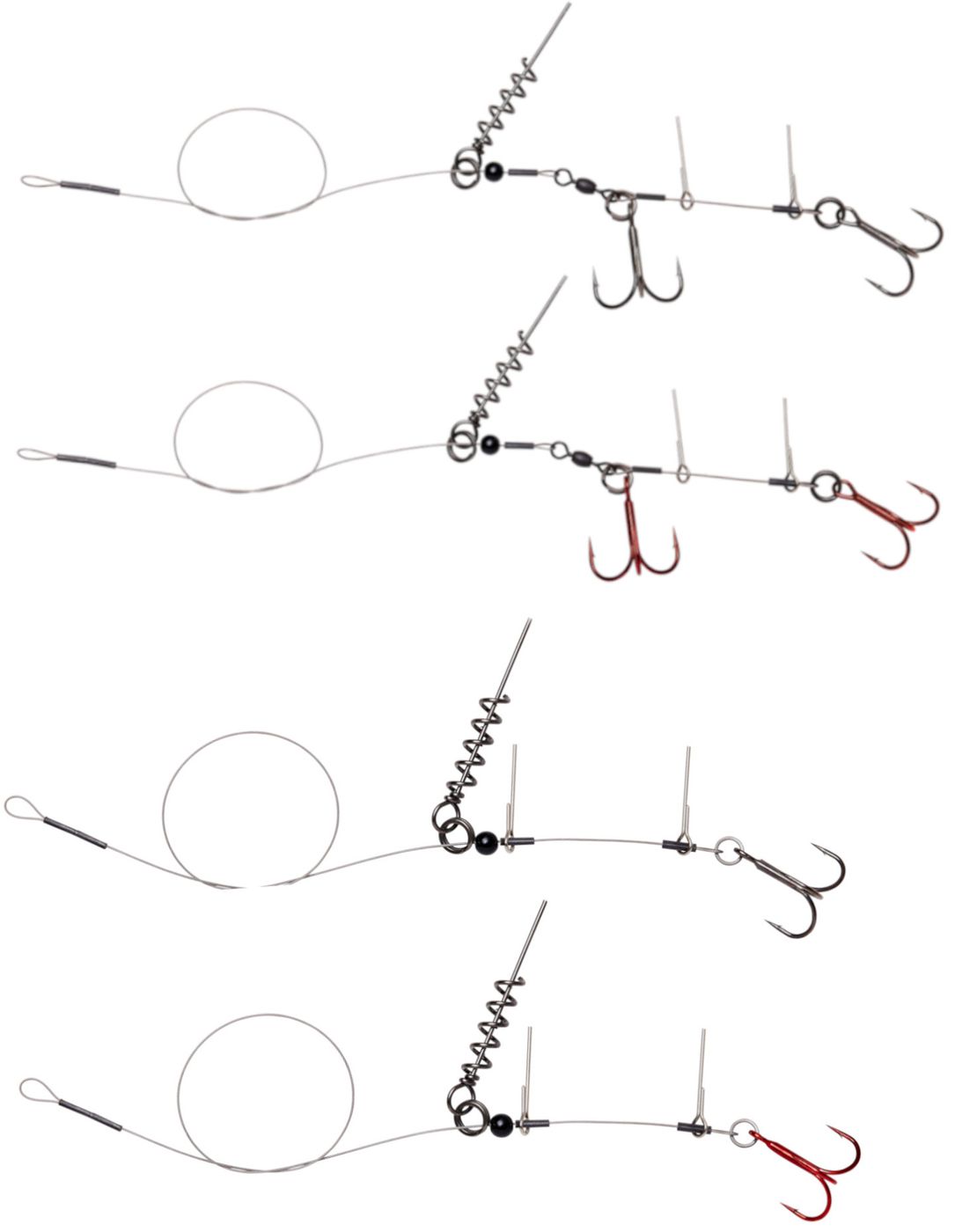 Savage Gear Linethru Corkscrew Rig - 2 Gummifischsysteme 40cm / Gr. 1 ...