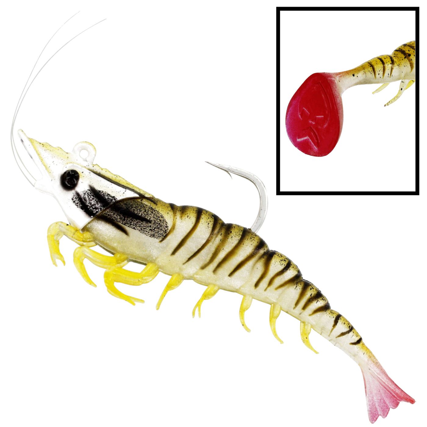 Westin Salty the Shrimp Jig - 1 Jigkopf + 2 Gummiköder, Meeresjig ...