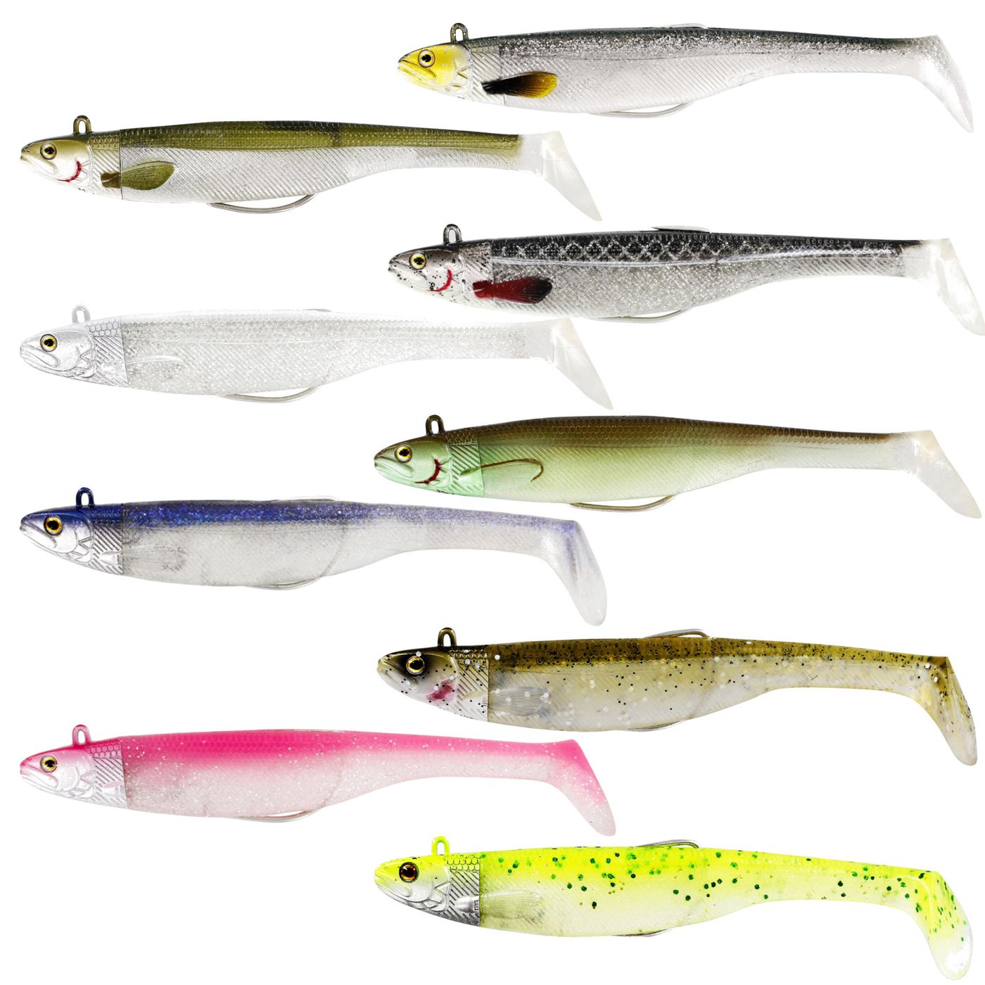 Westin Magic Minnow Jig 42g 14cm - 1 Jigkopf + 2 Gummifische Headlight