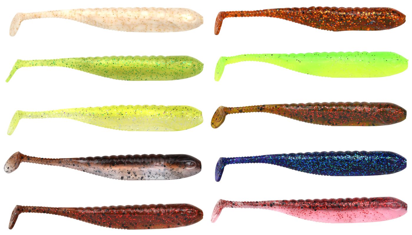 Spro Scent Series Insta Shad 9cm 4,2g - 5 Gummifische Snowflake