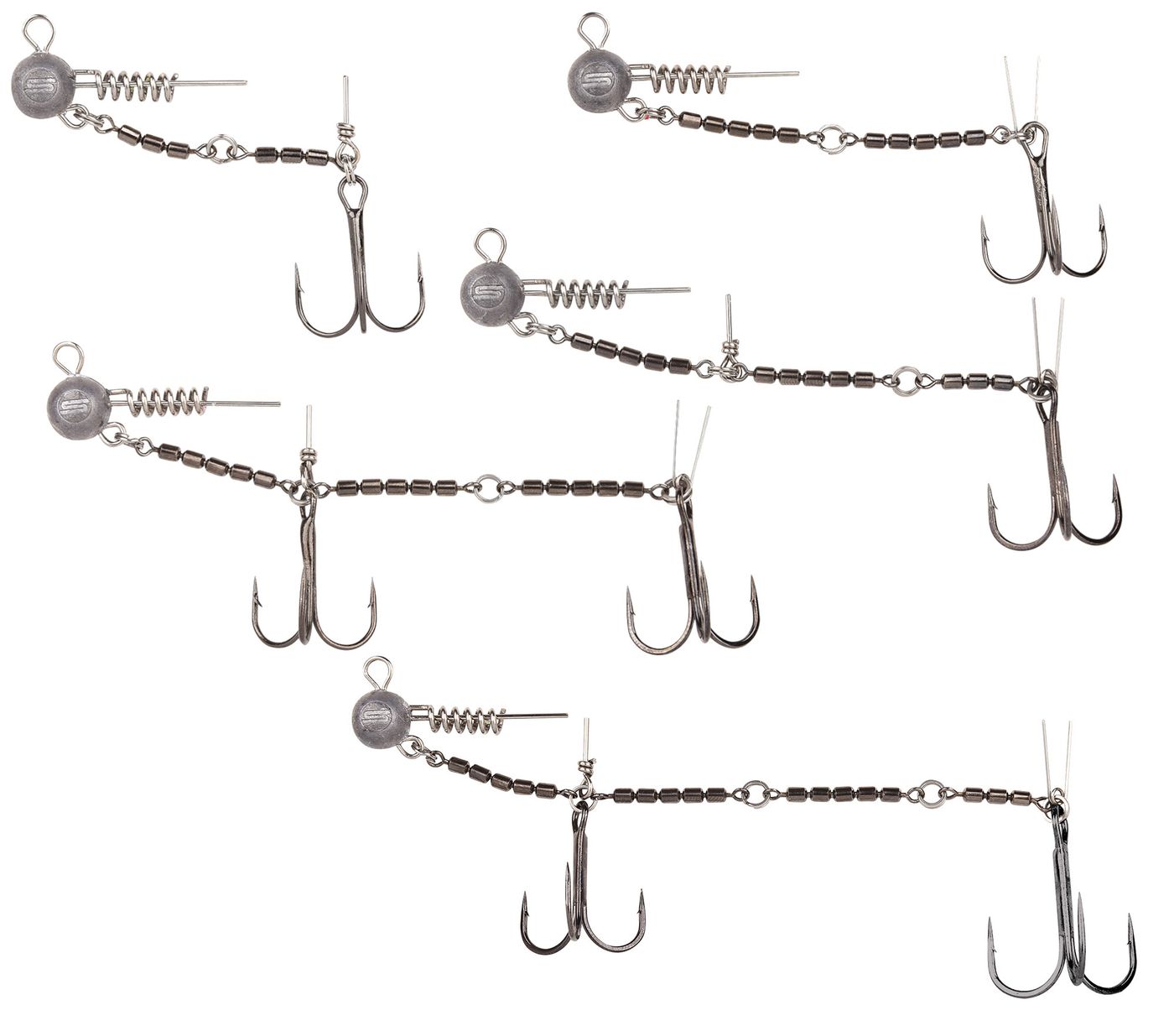 Spro Scew in Swivel 360 Rig - Gummifischsystem 5g - 4cm - Gr. 2