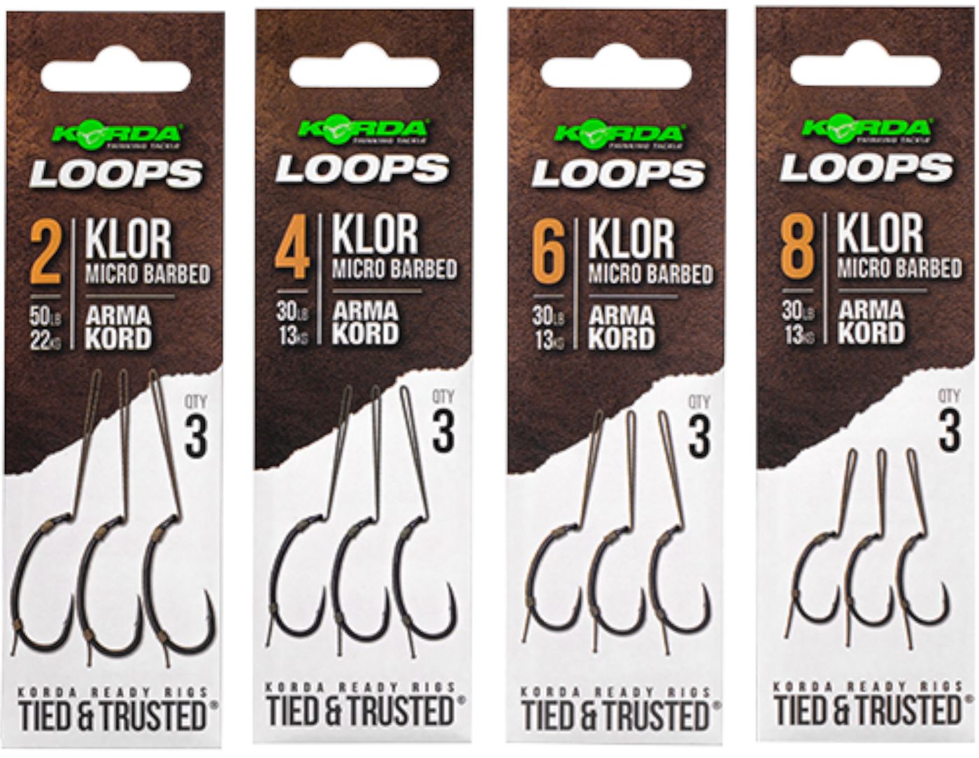Korda Loop Rigs Klor Micro Barbed - 3 Karpfenrigs 2