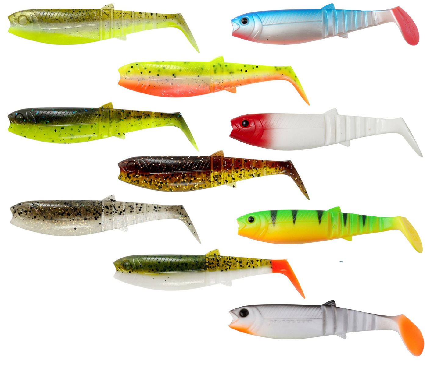 Savage Gear Cannibal Shad 20cm 80g - 1 Gummifisch Green Pearl Yellow