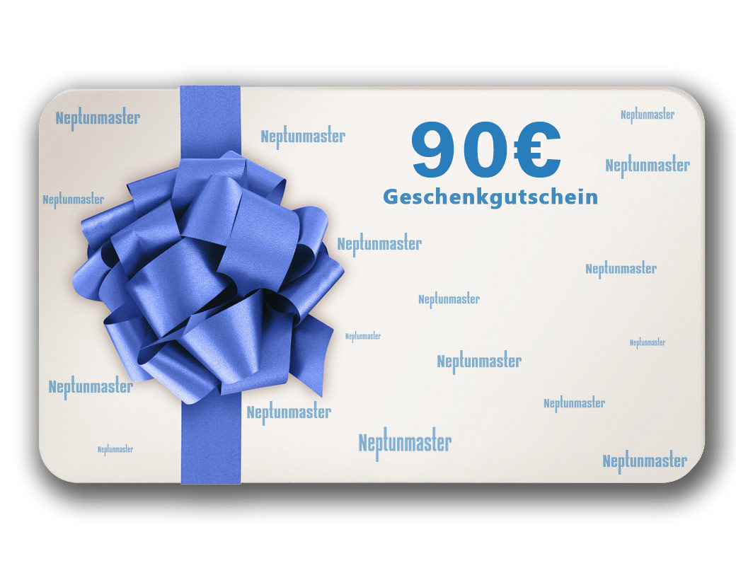 Geschenk Gutschein 90 Euro Angeln Neptunmaster