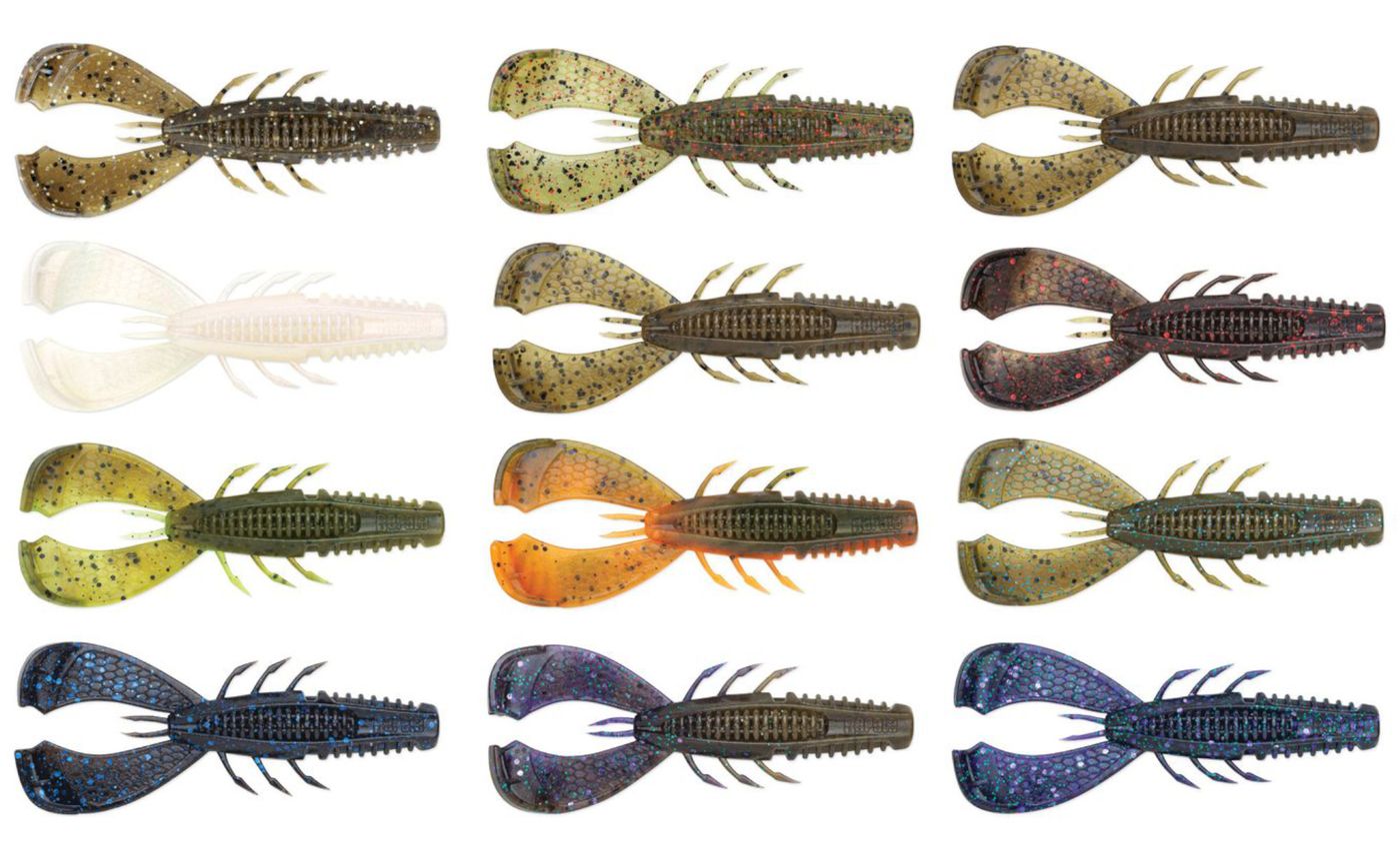 Rapala CrushCity Cleanup Craw 9cm 8g - 7 Gummikrebse Green Pumpkin Blue