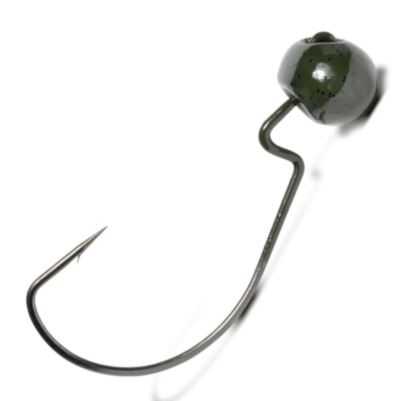 VMC 7340RJ Rugby Jig - Jighaken Gr. 4/0 / 9g / Green Pumpkin / 4 Stück