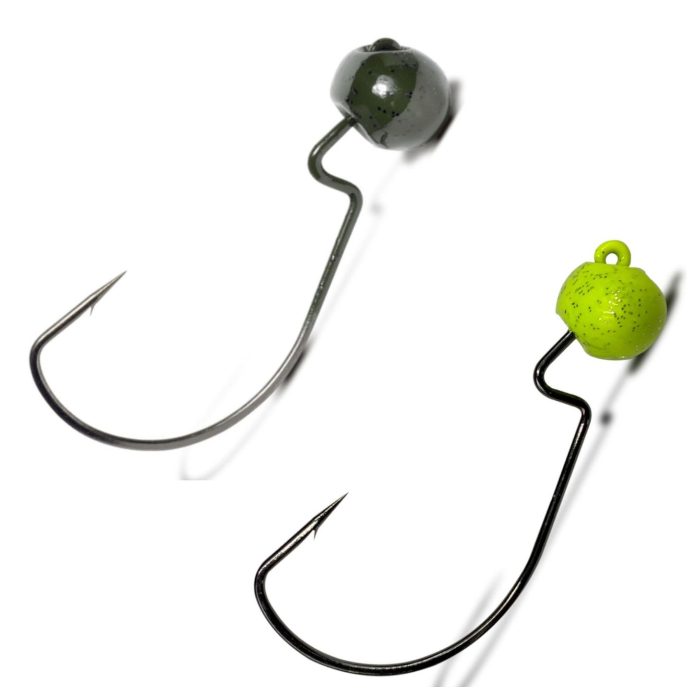 VMC 7340RJ Rugby Jig - Jighaken Gr. 2/0 / 3.5g / Green Pumpkin / 4 Stück